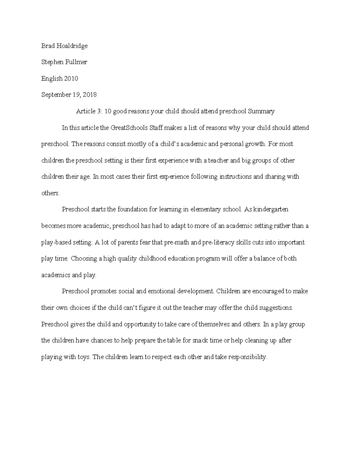 Article 3 - English - Brad Hoaldridge Stephen Fullmer English 2010 ...