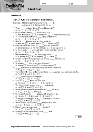 Reading-Writing - Student Book Answer Key Unit 1 Answer Key Unit-by ...