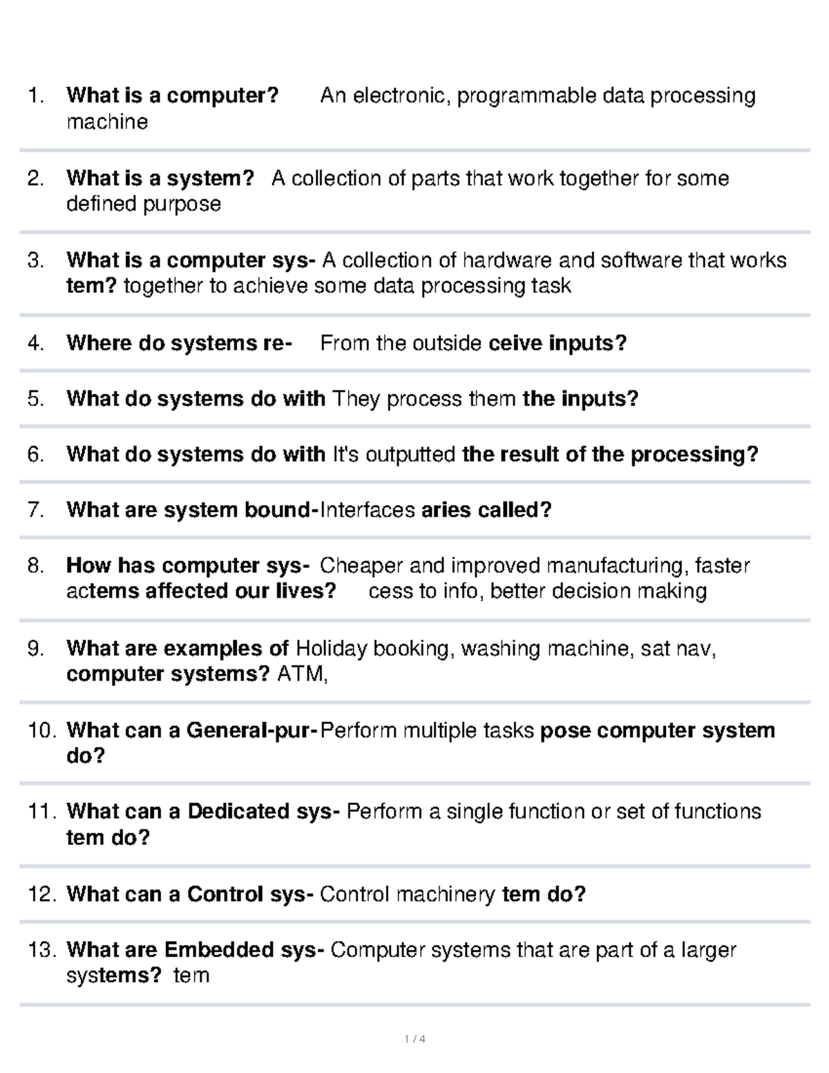 Computer Science Notess What Is A Computer An Electronic