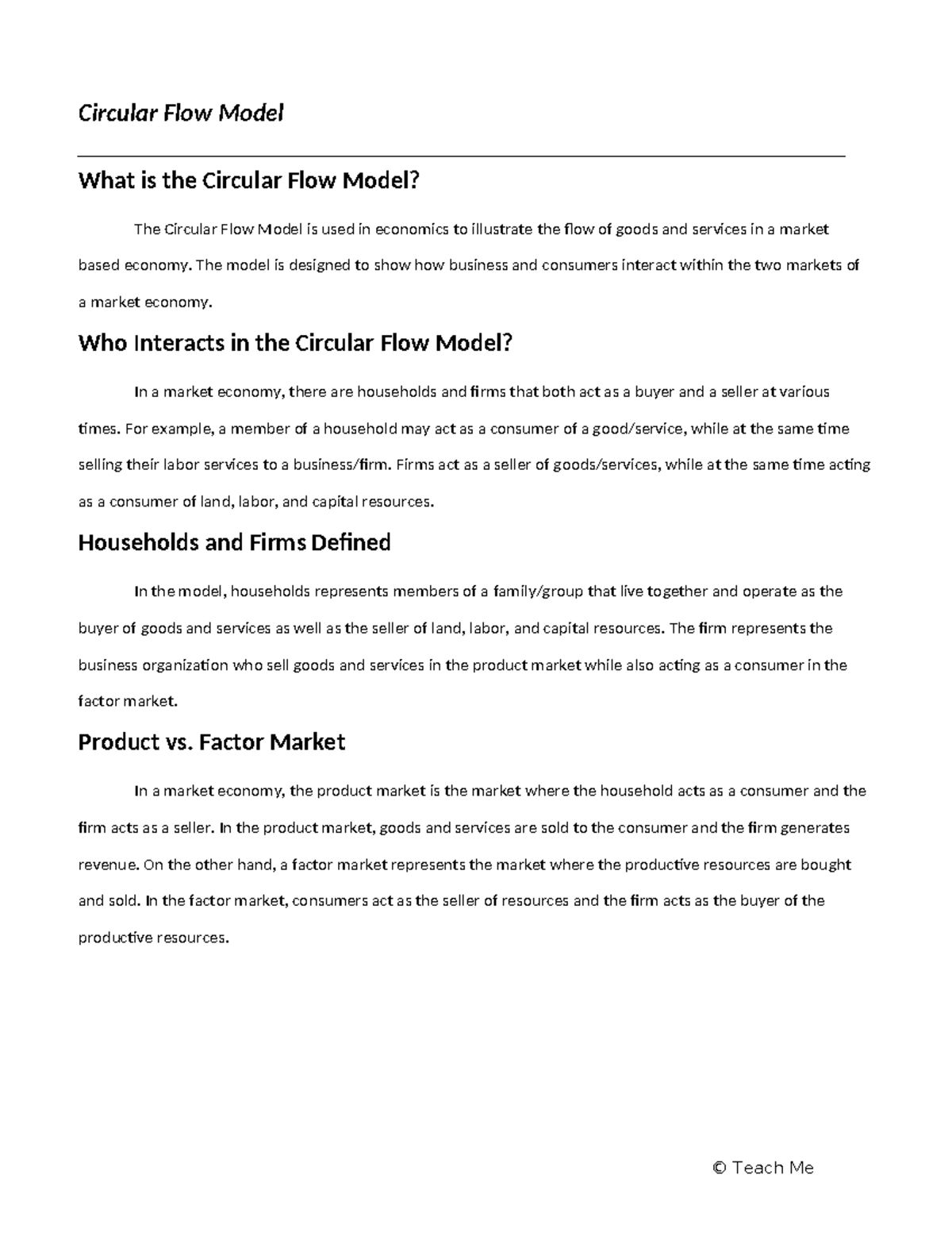Pages from Circular Flow Worksheet Economics Microeconomics Economic ...