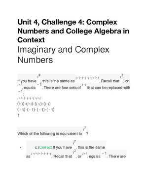 Sophia college alegebra milestone 5 - College Algebra Milestone 5 - All ...