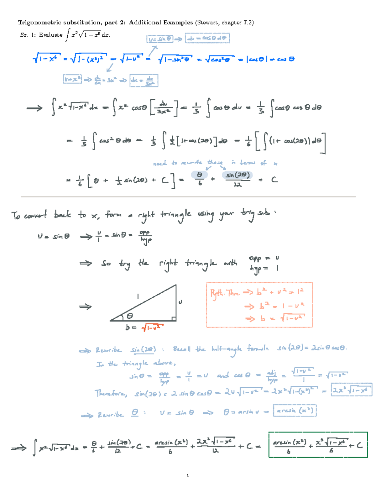 Ch__7_3__Trigonometric_substitutions__part_2.pdf - Trigonometric substitution, part 2 ...