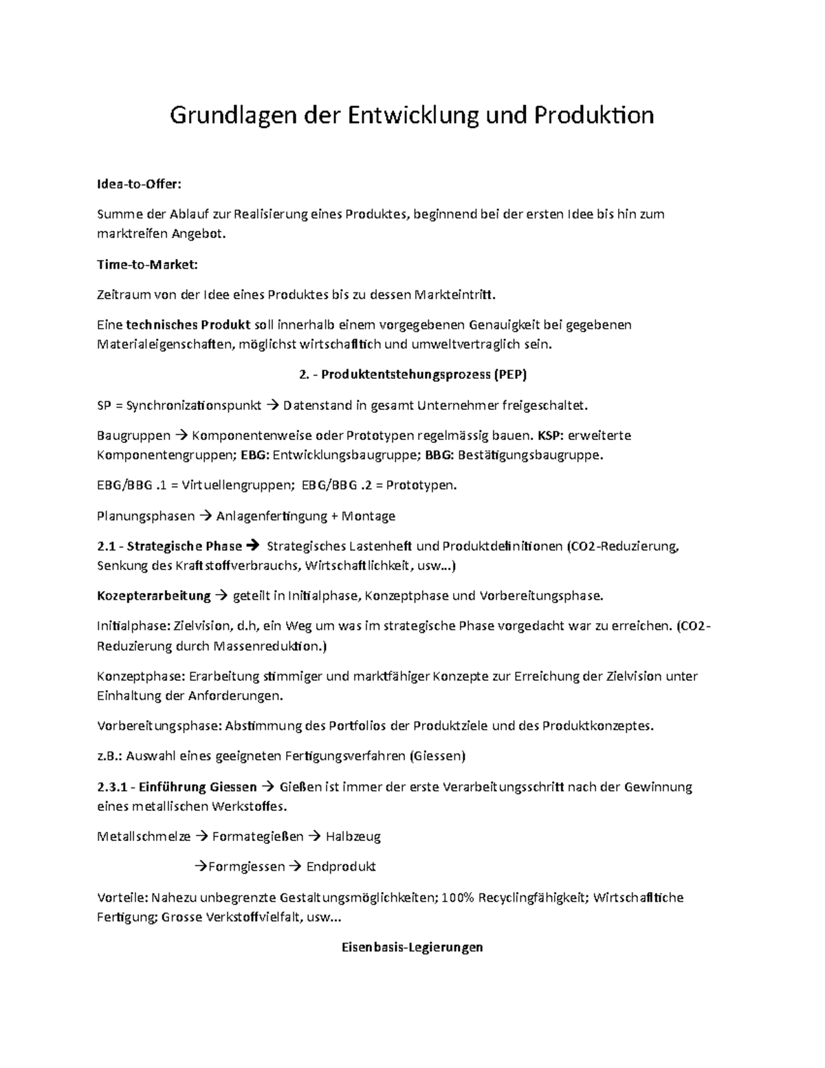 Grundlagen der Entwicklung und Produktion - Grundlagen der Entwicklung ...