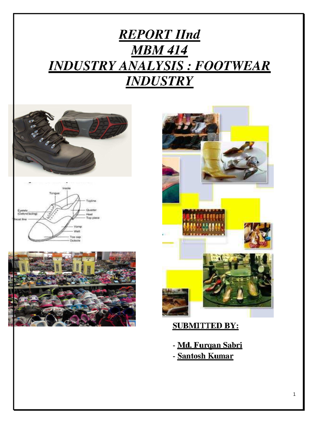 Report IInd MBM 414 Industry Analysis FO - REPORT IInd MBM 414 INDUSTRY ...