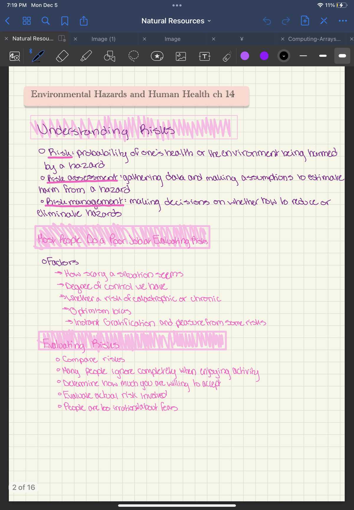 Png to pdf0 2 - Chapter 14-Hazards - 7:19 PM Mon Dec 5 L Natural Resources Natural Resou. Image ...