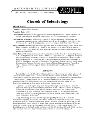 LRHHitchman Interview Practice - AN INTRODUCTION TO SCIENTOLOGY An ...