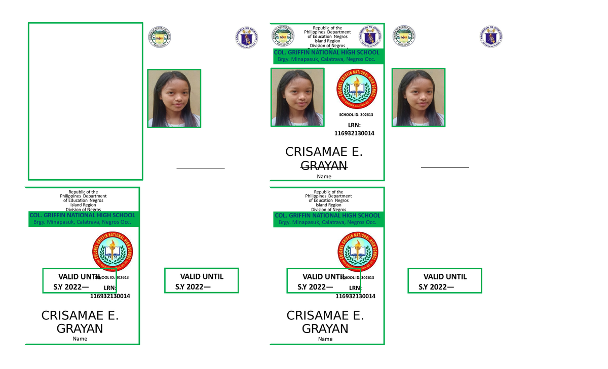 Id-pic - Identification card - Republic of the Philippines Department ...