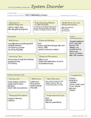 Active Learning template Basic Concept- expected physiological changes ...
