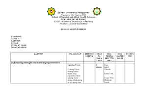 Narrative Report- Graduation copy - Saint Paul University Philippines ...