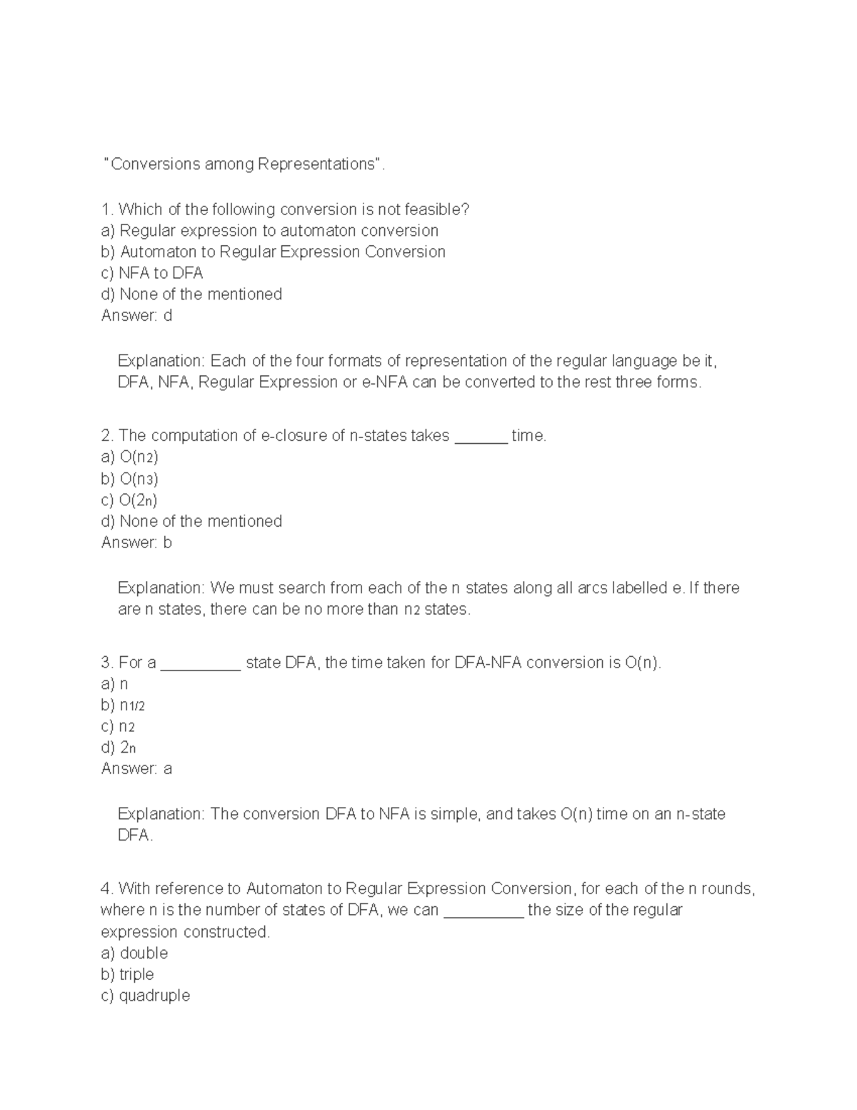 Theory of computation (30) - “Conversions among Representations”. Which ...