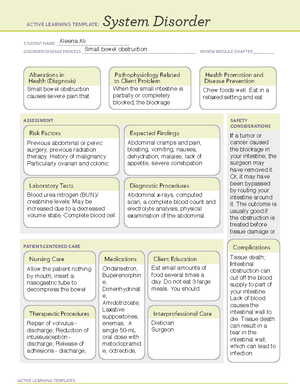 2019 ATI System Disorder Template- Peritonitis - ACTIVE LEARNING ...