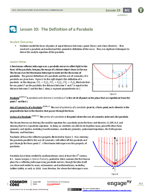 Algebra 2chap10 - Notes - 10 Conic Sections 560 Chapter 10 Conic ...