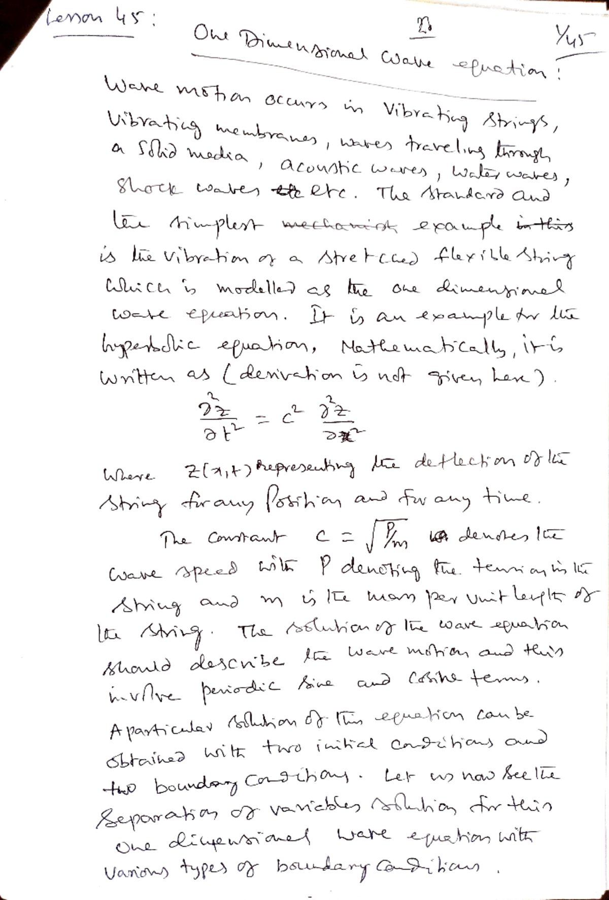 wave propagation equation sol examples - Ow dwuiona Coa nethim Vibrtig ...