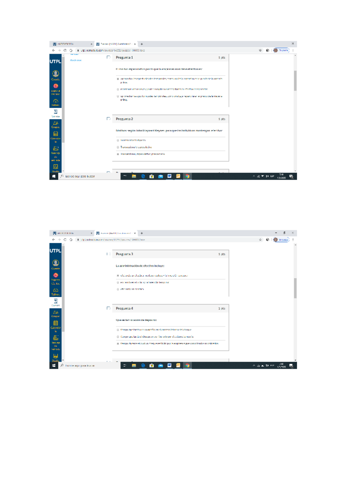 Cuestionario 2 Finanzas 2 - finanzas II - Studocu