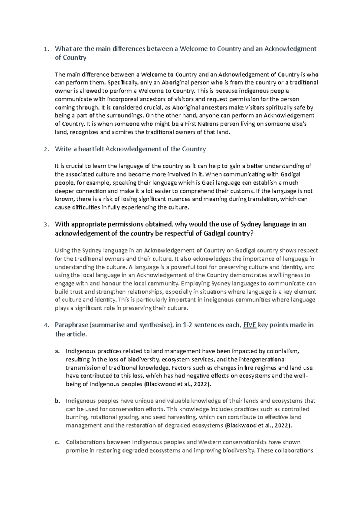 Differences between Welcome to Country and Acknowledgment of Country ...