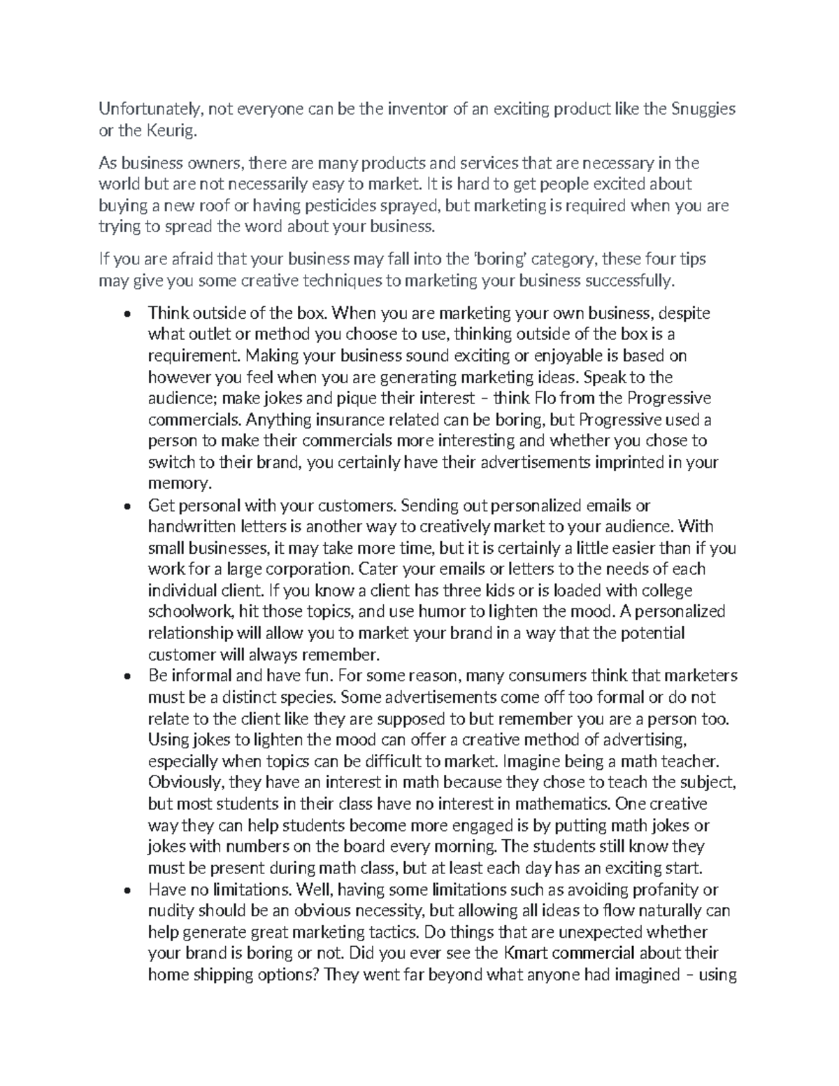 Lively Tips to Help Struce Up Businesses - Unfortunately, not everyone ...