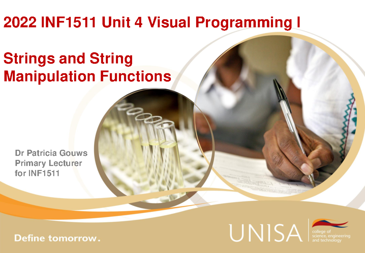 2022 Unit4 Strings Course Summary 2022 Inf1511 Unit 4 Visual Programming I Strings And 4423