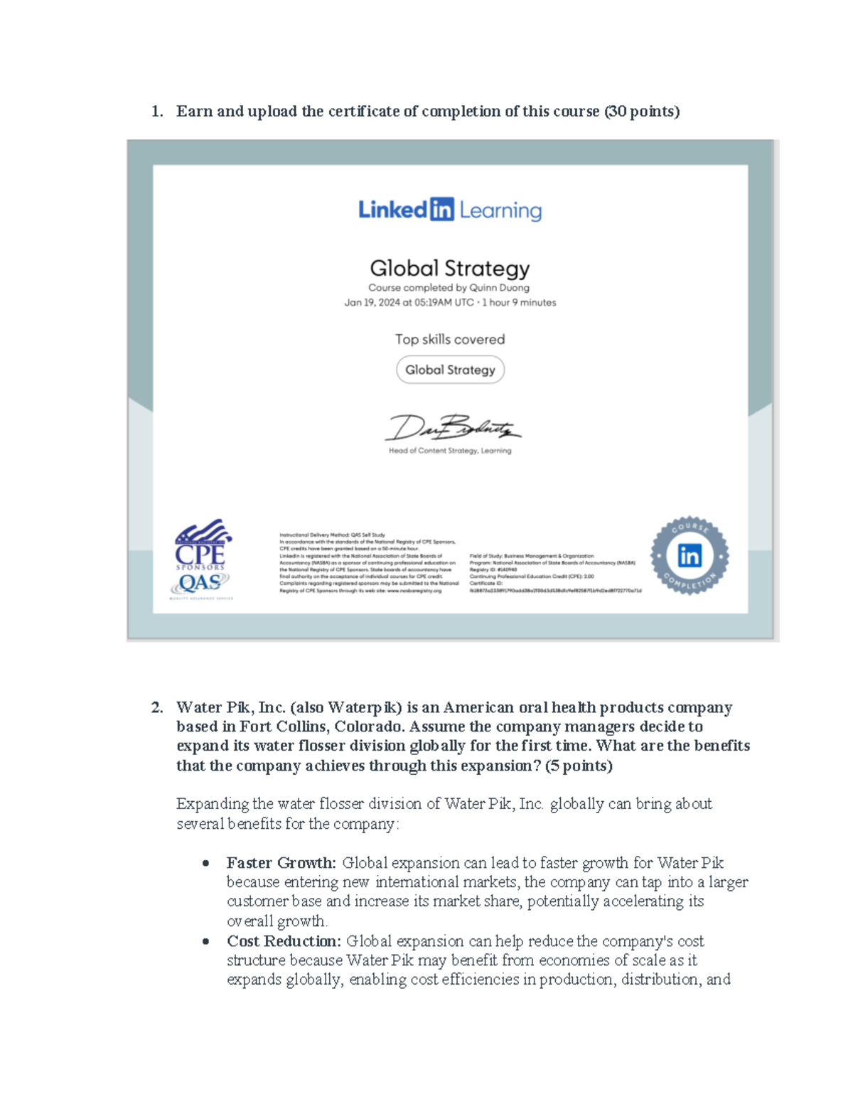 Assignment 1 - dsadas - Earn and upload the certificate of completion ...
