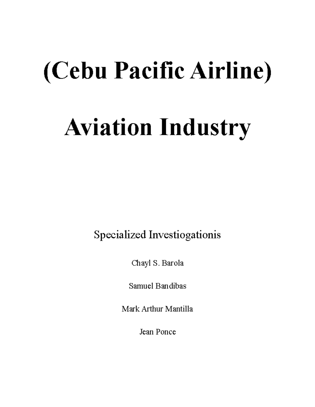 Specialized Industy Aviation Cebu Pacific Airlines - (Cebu Pacific ...
