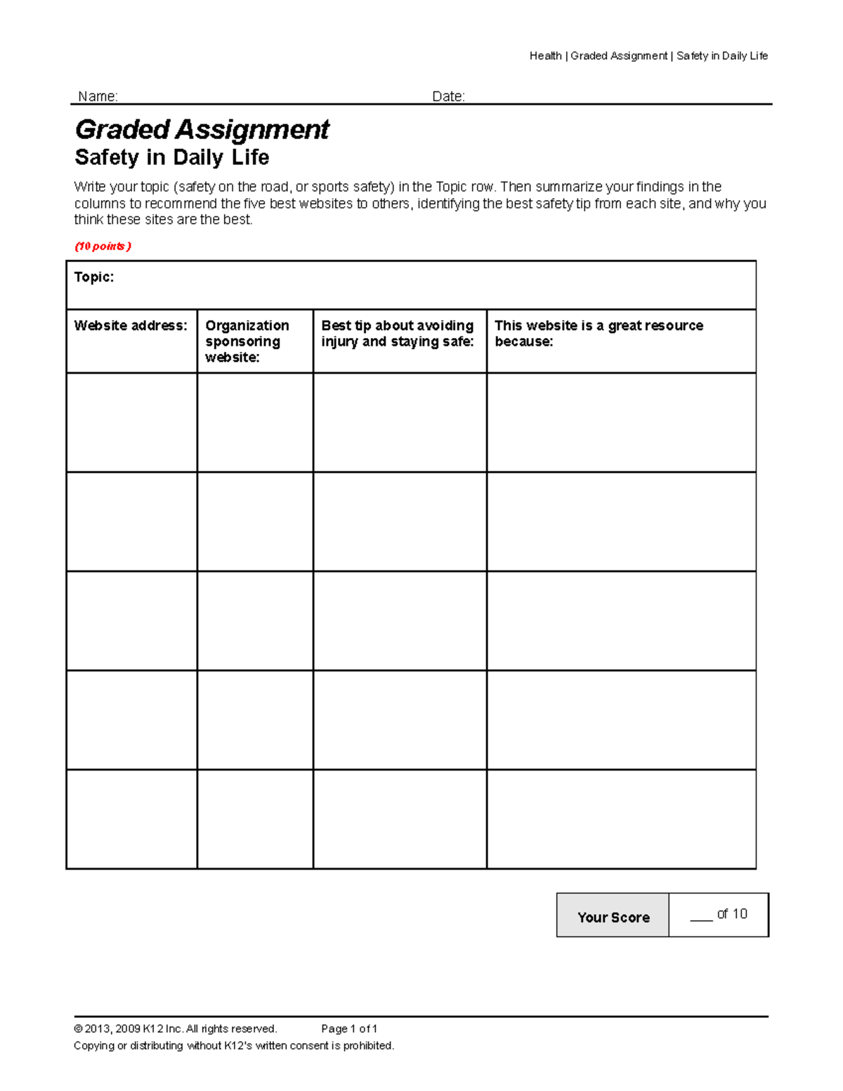 1404588 - It is a long assignment. - Health | Graded Assignment ...