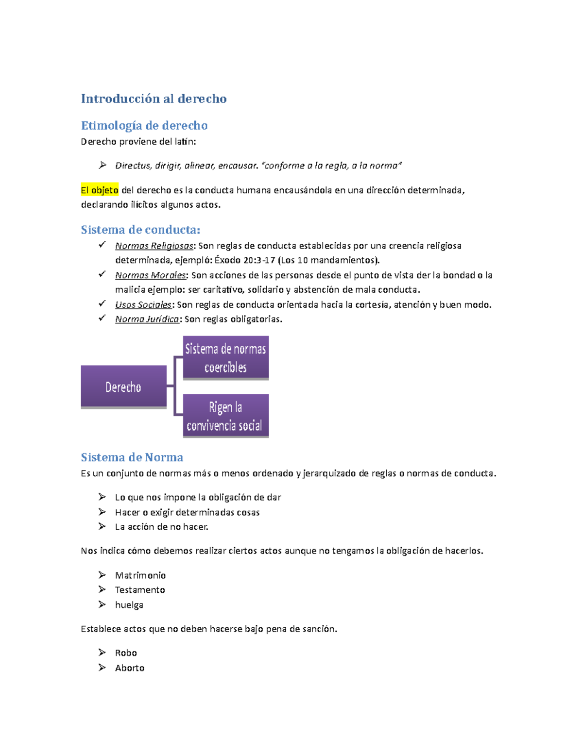 Introducción al derecho - Introducción al derecho Etimología de derecho ...