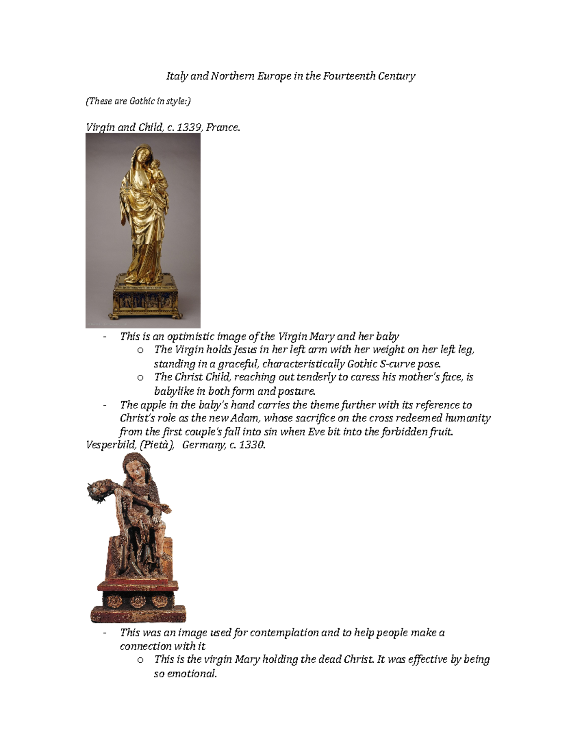 19 The Fourteenth Century - Italy and Northern Europe in the Fourteenth ...