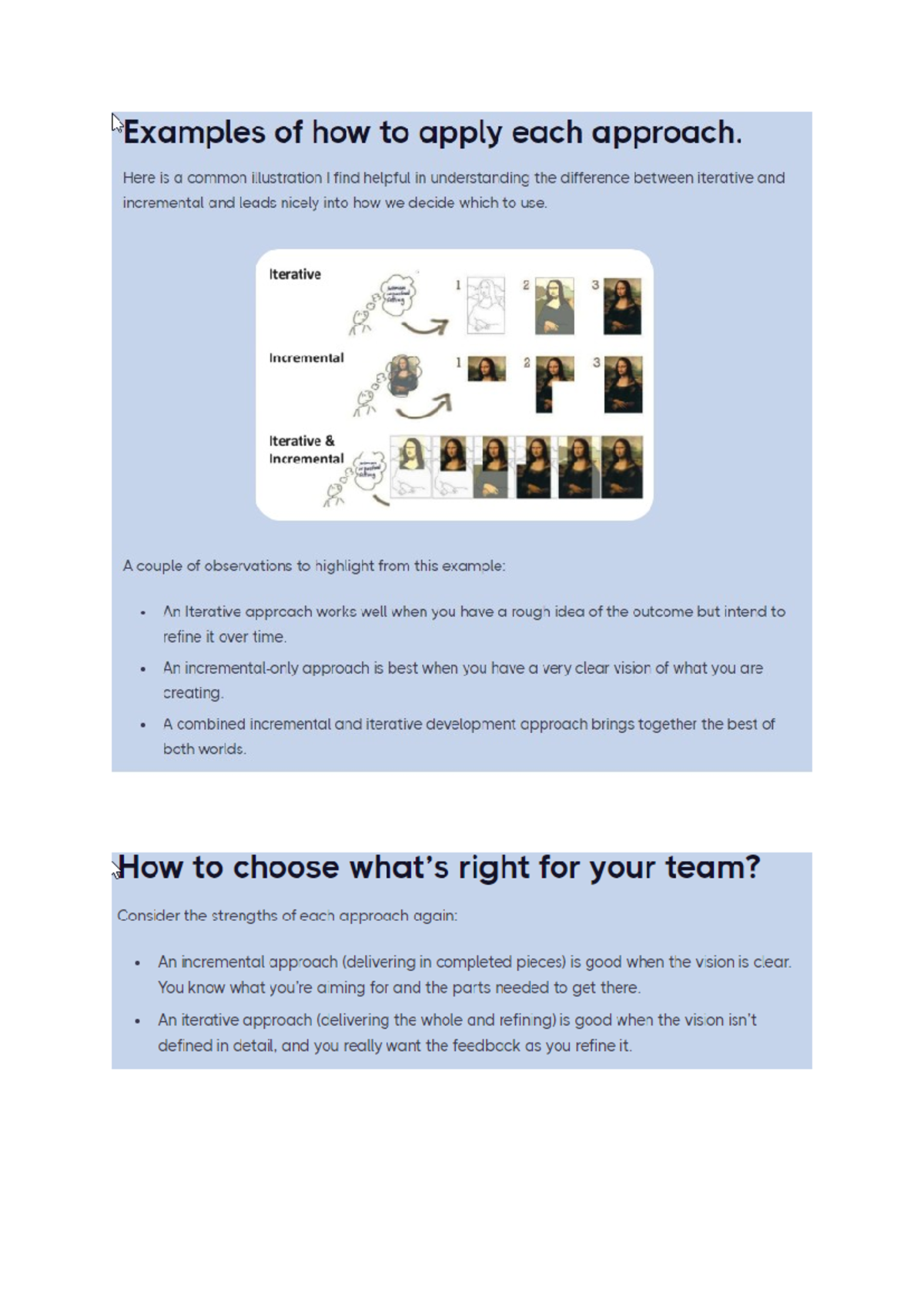 Iterative vs Incremental project lifecycle - Examples of how to apply ...