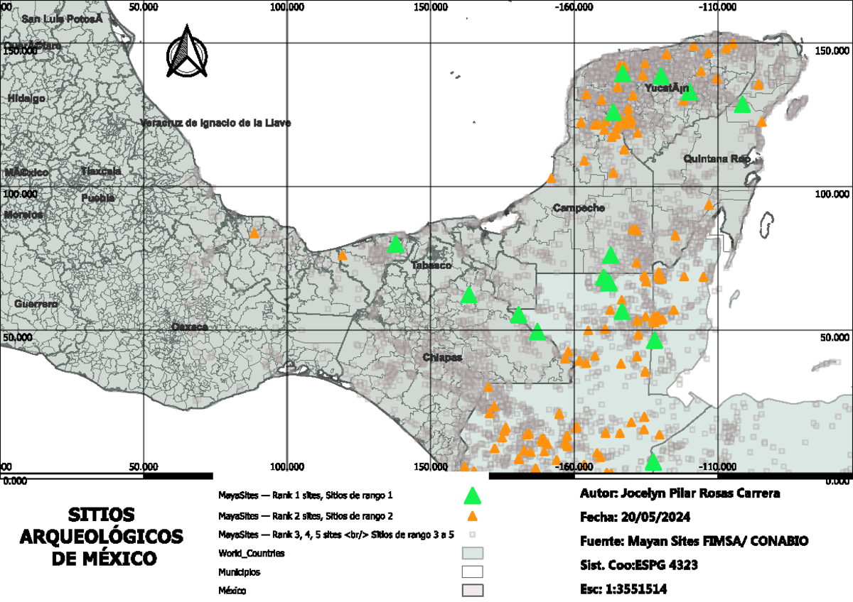 Mapa Sitios Arqueologicos de mexico - Apreciación de las Artes - Studocu