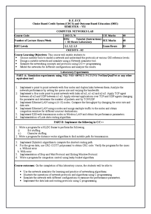 computer networks lab - OPERATINGSYSTEMLABMANUAL Ex:1 BASICSOFUNIX COMMANDS INTRODUCTIONTOUNIX ...