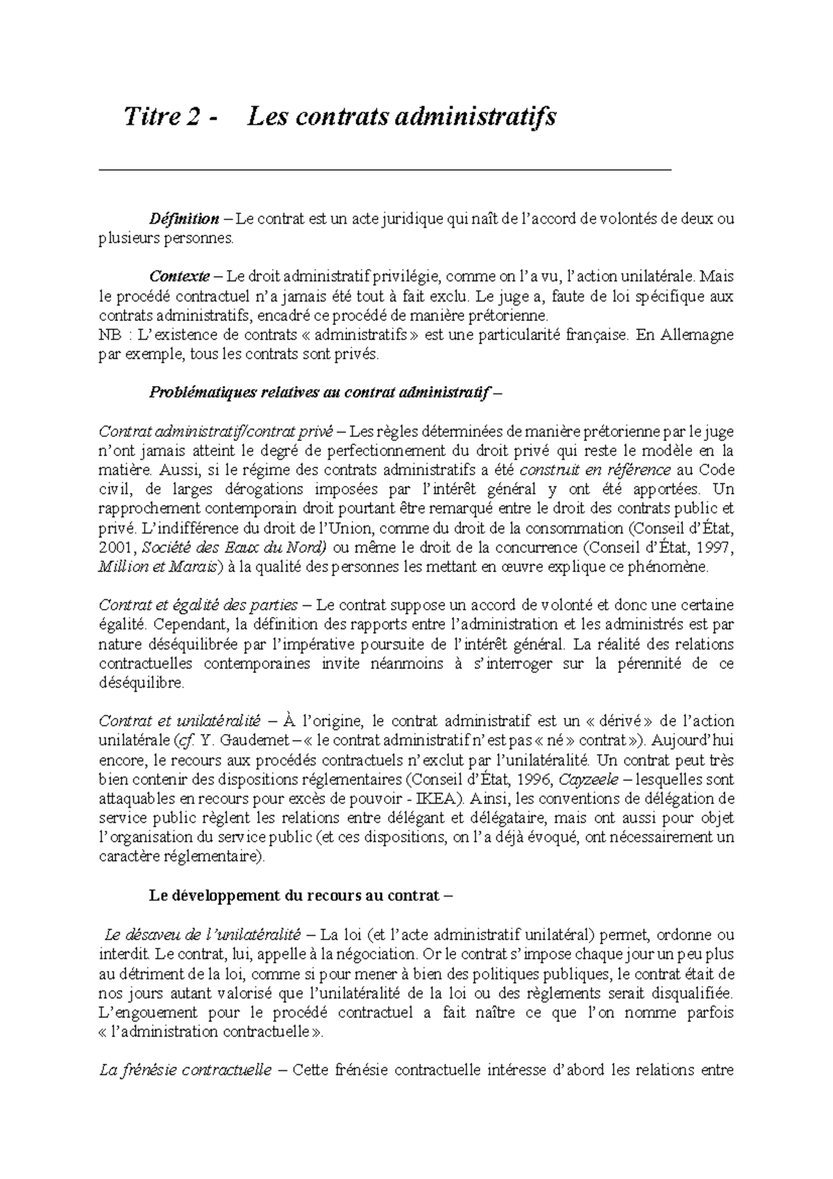 CM-DA-2018-2019-Contrats administratifs - Titre 2 - Les contrats ...