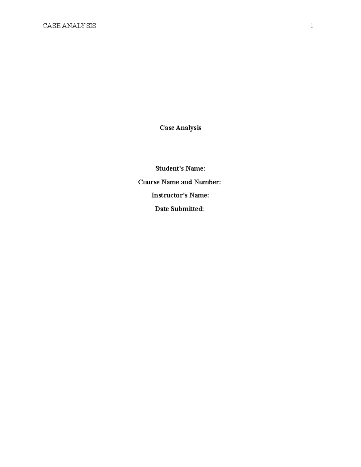 Acc9 Done Well Case Analysis Student s Name Course Name And Number
