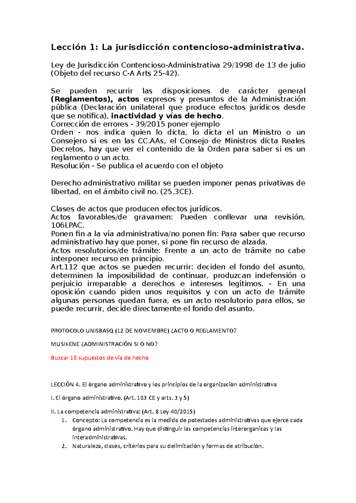 Lección 1 Admin 3 - Lección 1: La jurisdicción contencioso-administrativa. Ley de Jurisdicción ...
