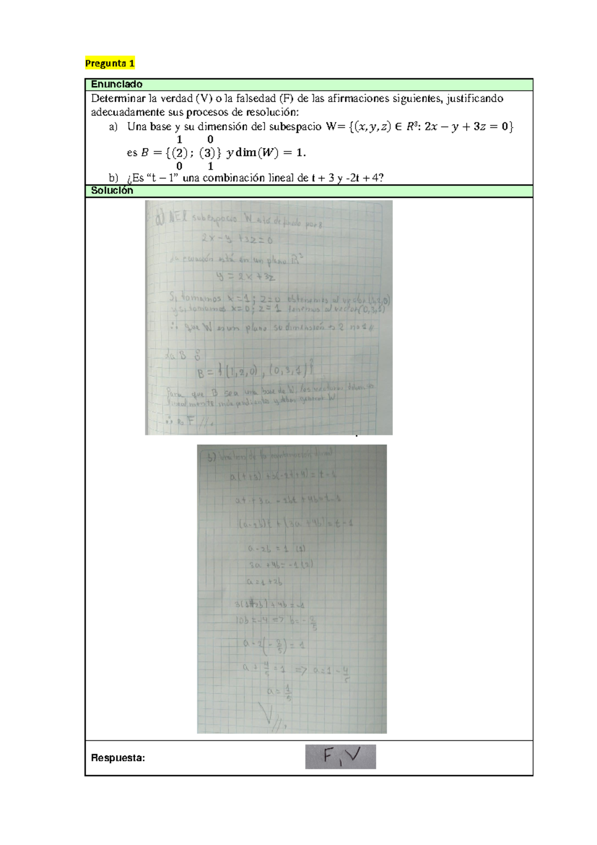 EE2 Matba-T2-desarrollo UG (1) (1) - Enunciado Determinar la verdad (V) o la falsedad (F) de las ...