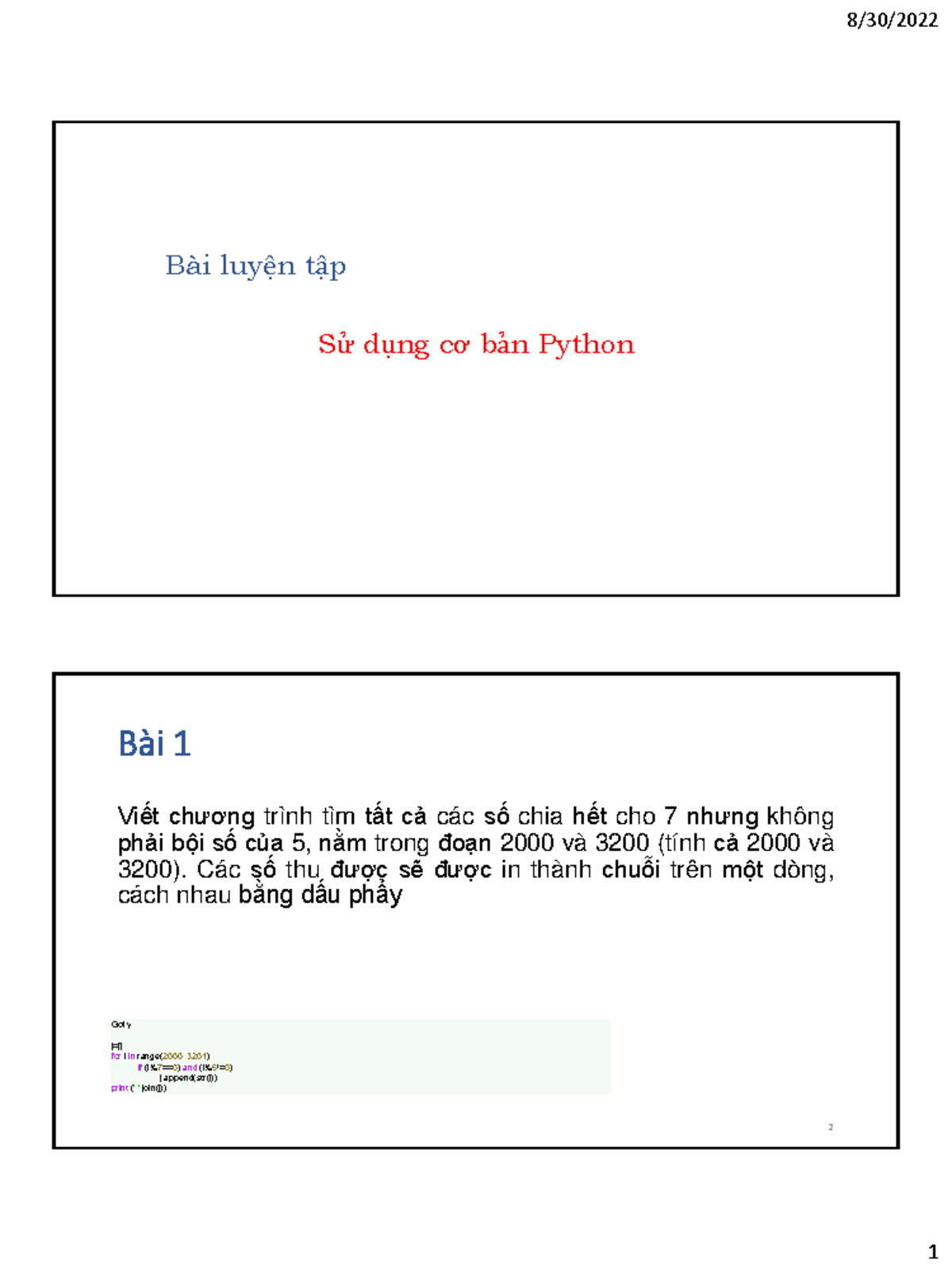 OSS4 Ngon ngu lap trinh - Bai luyen tap co ban - Bài luyện tập Sử dụng ...