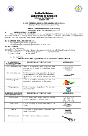 Worksheet BPP -grade 9-week 1 and 2 - Republic of the Philippines ...