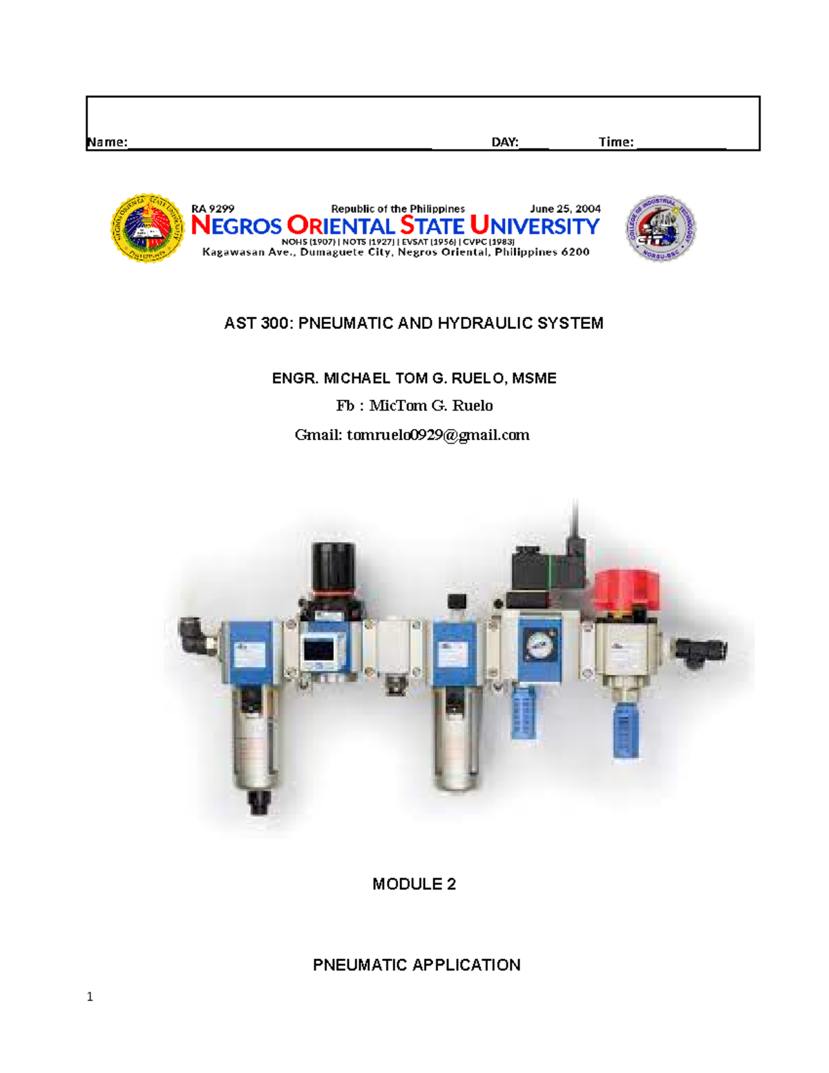 AST-300- Module 2 - Life and Works of Rizal - Name