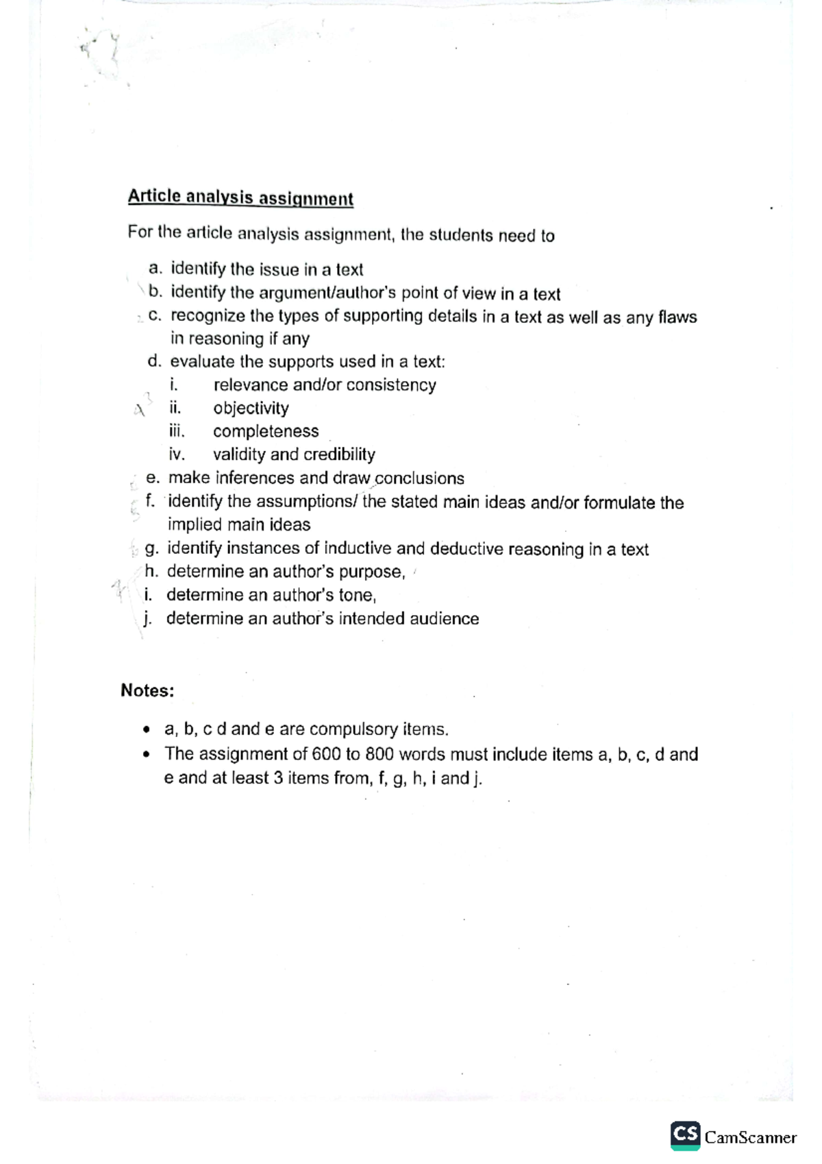 Article Analysis - English for Critical Academic Reading - Studocu