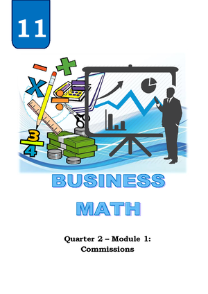 Business Mathematics Quarter 2 Module 1 Week 1-2 - Quarter 2 – Module 1 ...
