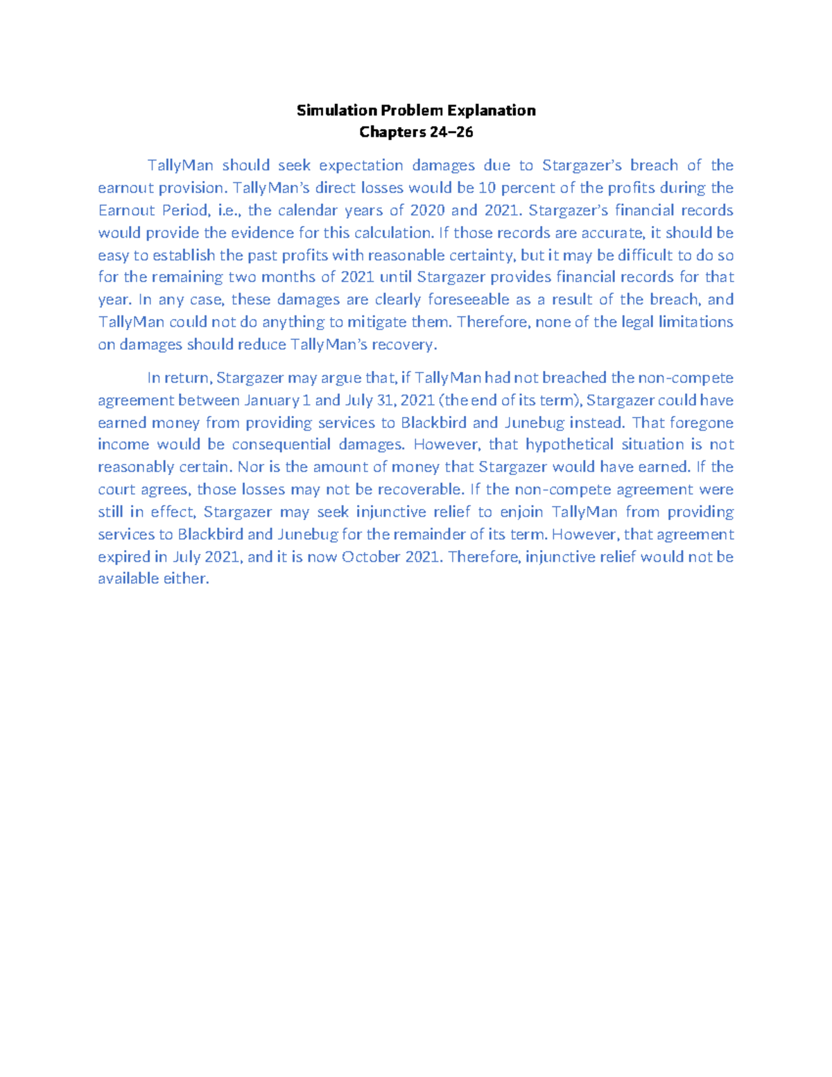 Simulation Problem Explanation - Chapter 24-26 - Simulation Problem ...