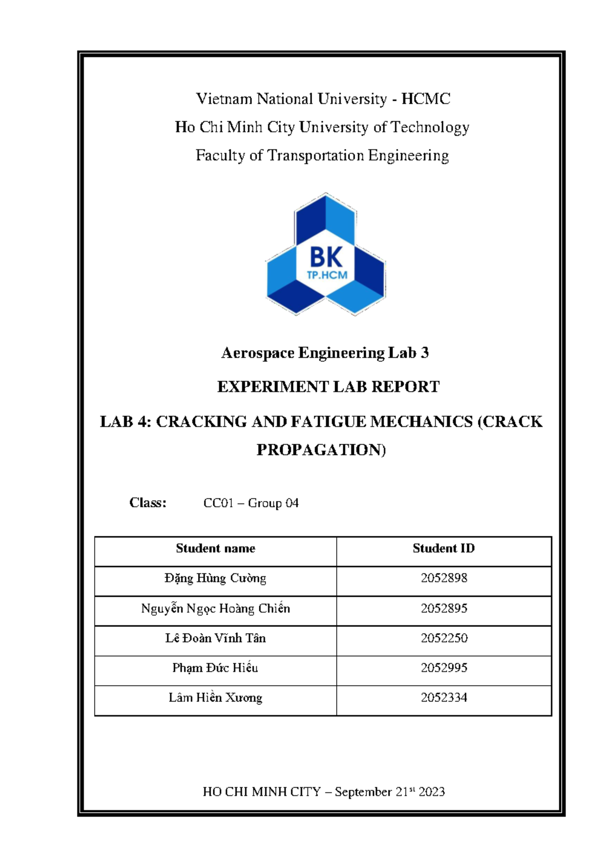 Lablesson 4 CC01 4 - dhdhd - Vietnam National University - HCMC Ho Chi ...
