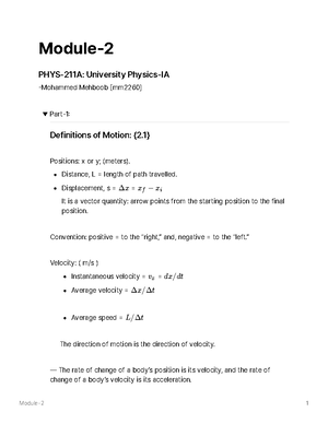 UP1 Module 14 Part 1 Notes: Conservation of Angular Momentum - PHYS 211 ...