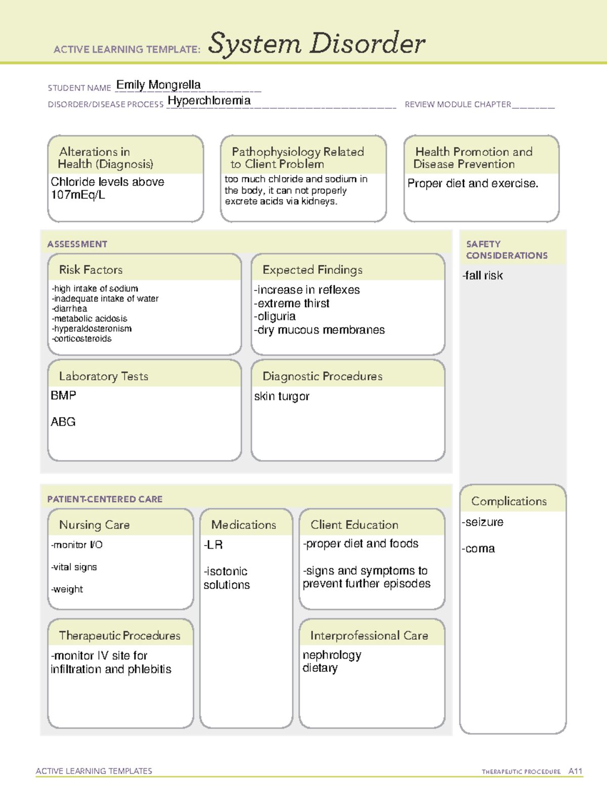 Hyperchloremia-Active Template - ACTIVE LEARNING TEMPLATES THERAPEUTIC ...