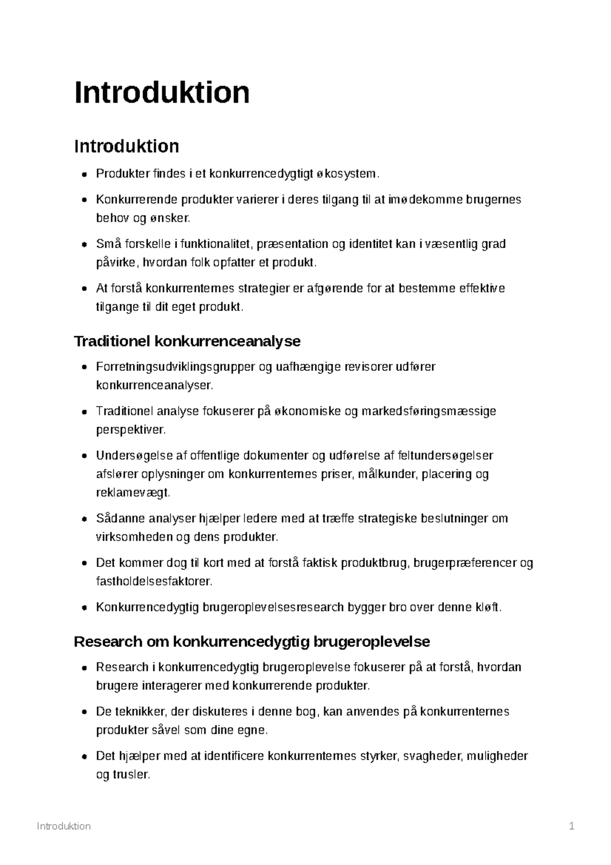 Konkurrenceresearch og produktdifferentiering introduktion ...