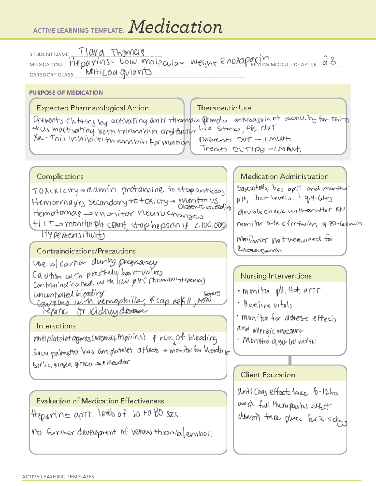 Medication 3 - This is just fundamentals to study :) - ACTIVE LEARNING ...