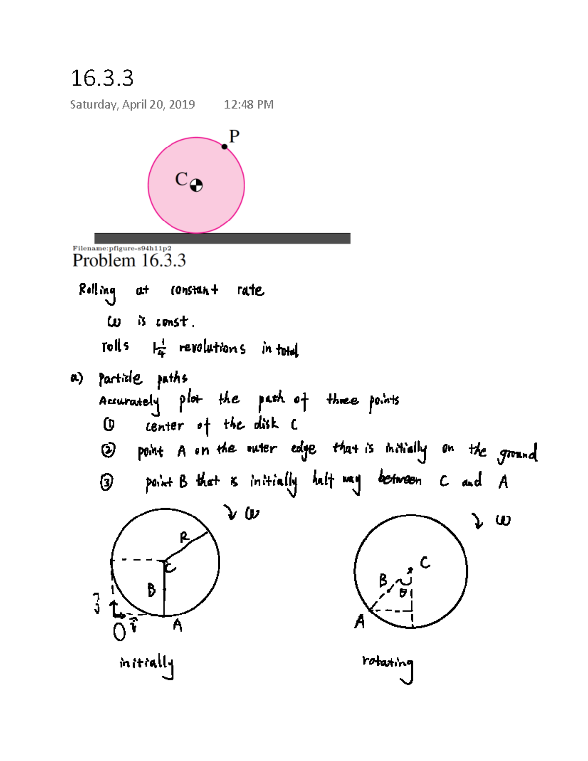 16 - HW Solutions from MAE 2030 taught by Professor Andy Ruina during ...