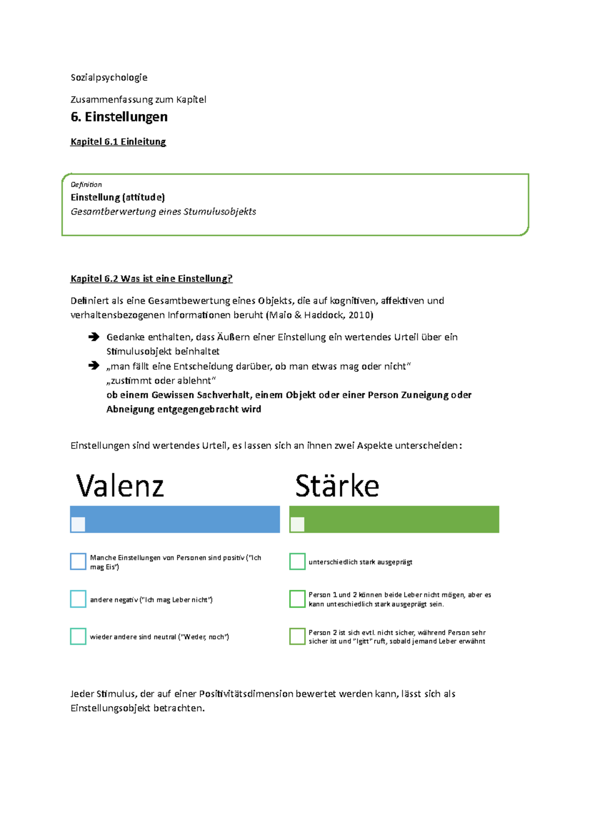 Zusammenfassung Sozialpsychologie Jonas, Stoebe, Hewstone ...
