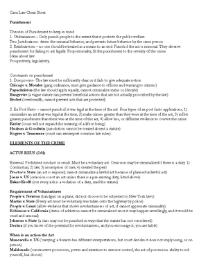 Crim Final Outline - Fall 2021 The US Criminal Justice System A ...