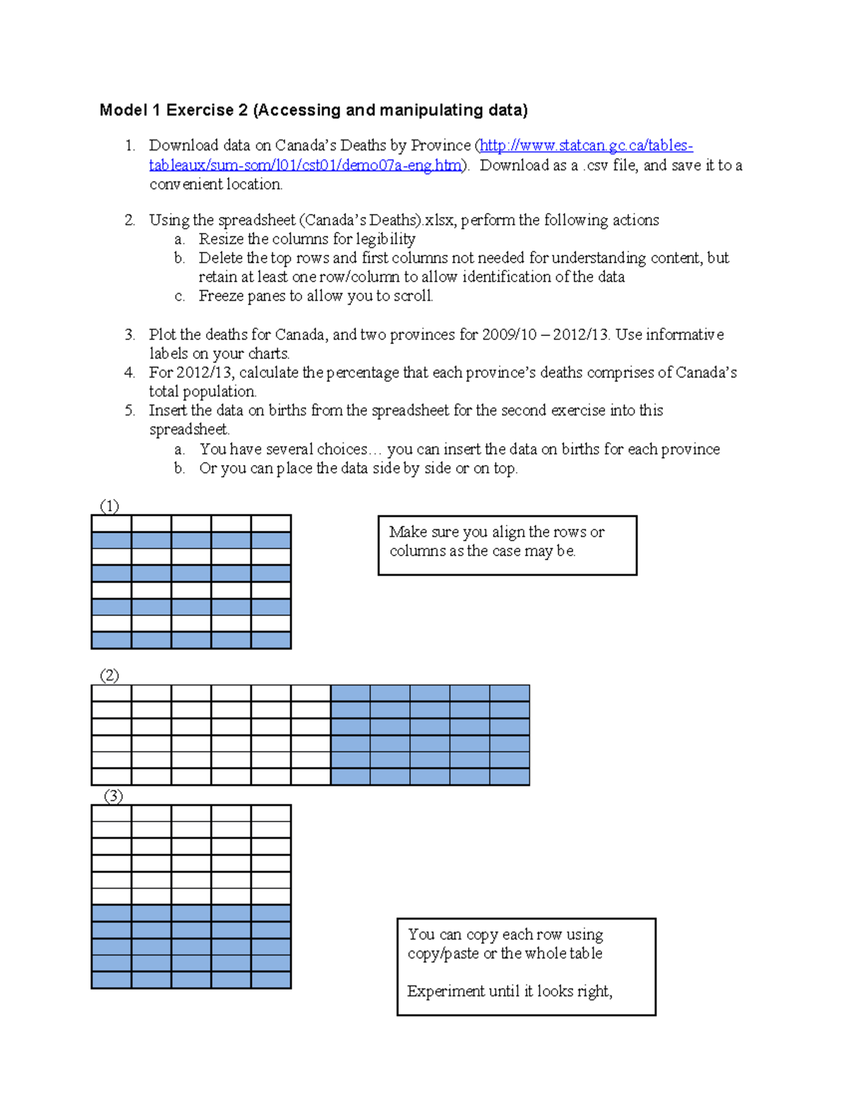 Module 2 Exercise 2 - Model 1 Exercise 2 (Accessing and manipulating ...