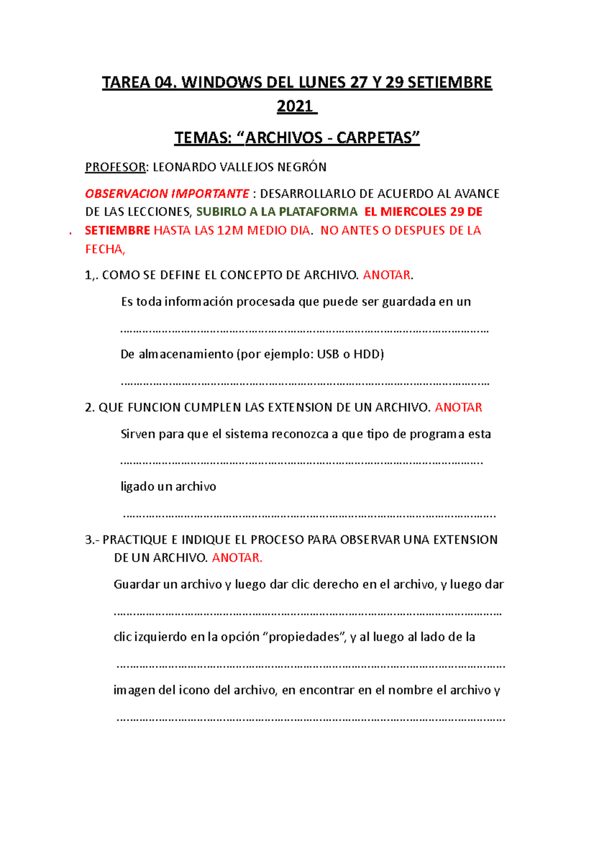 Tarea 04 Cuarta Semana - Nada es un amdad sdasdasfa fdasf a fsaf ...