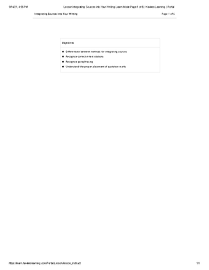 CM107 U4 seminar - Amy Turner Seminar Alternate Assignment U CM107- In the unit 4 seminar you ...